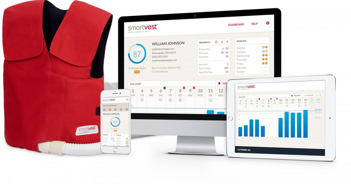 SmartVest Now Offers Built-In Wireless Technology for Therapy Management